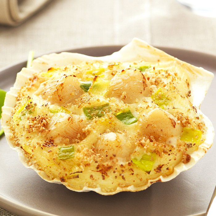 4 Coq.St Jacques fondue poireaux