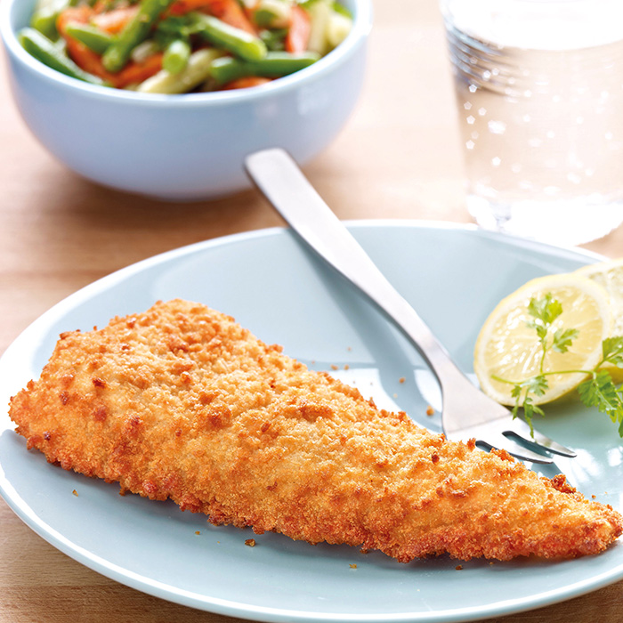 Filets de merlan panés