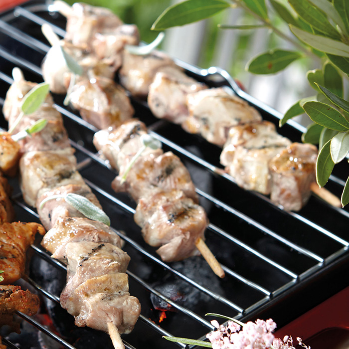 7 Brochettes de dinde nature