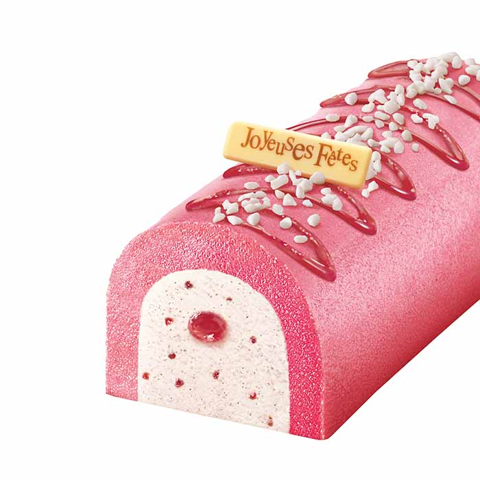 Bûche vanille fruits rouges