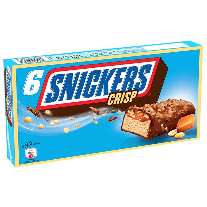 6 Snickers chocolat blanc
